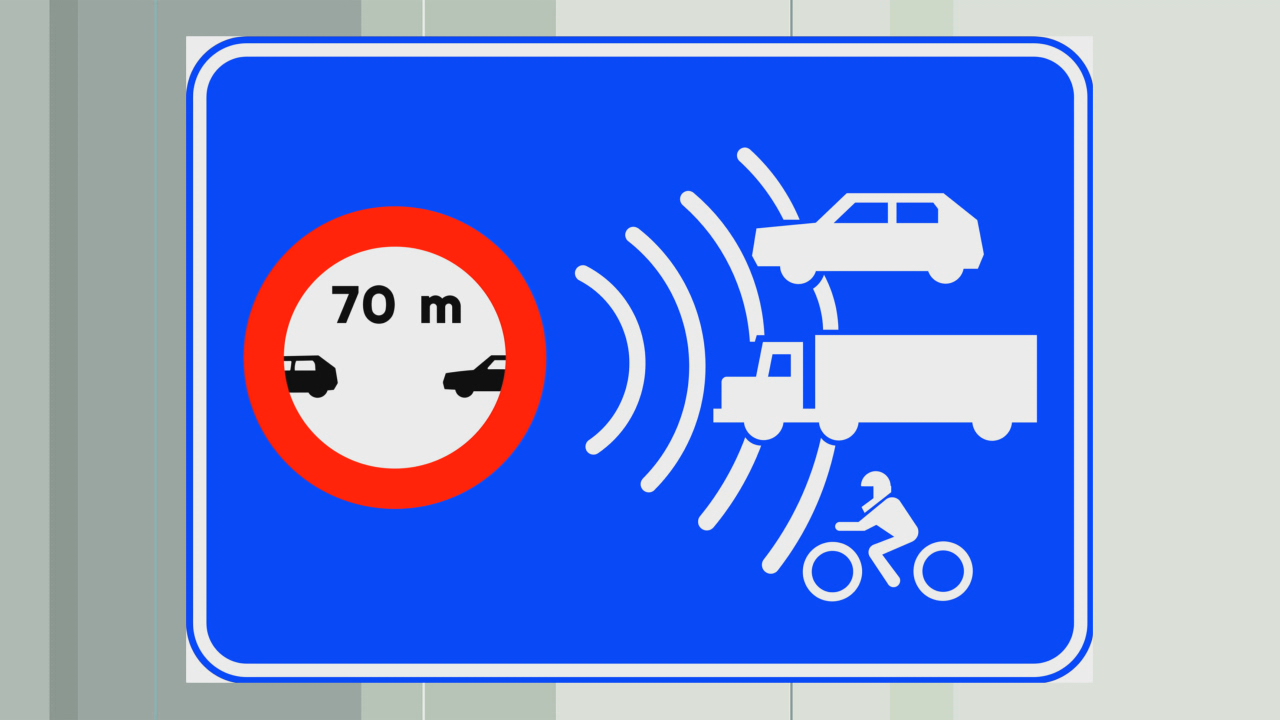 A DXT crea un novo sinal para avisar dun radar que controla a distancia ...